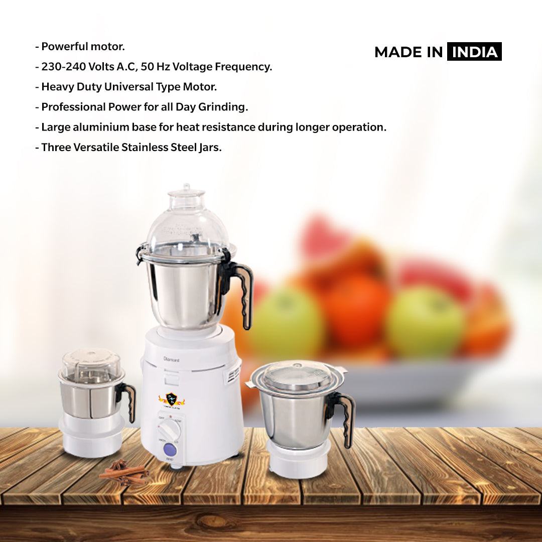 Mixer Grinder : Power Guard Diamond Mixer Grinder 925 Watts (3 Jars)